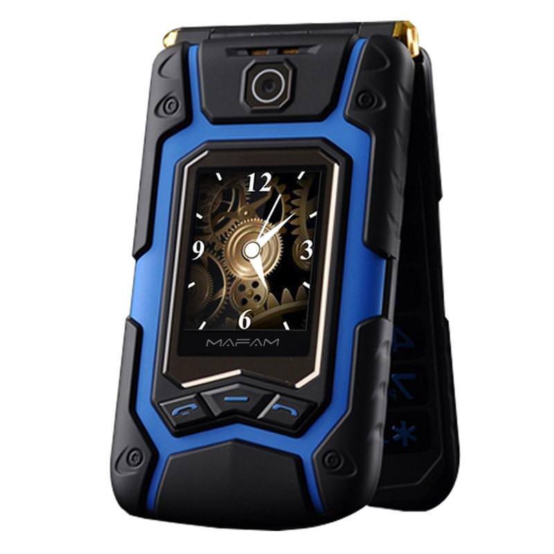 MAFAM земя флип телефон rover x9 двойно двойно екран удароустойчив двойна SIM дълго режим на ...