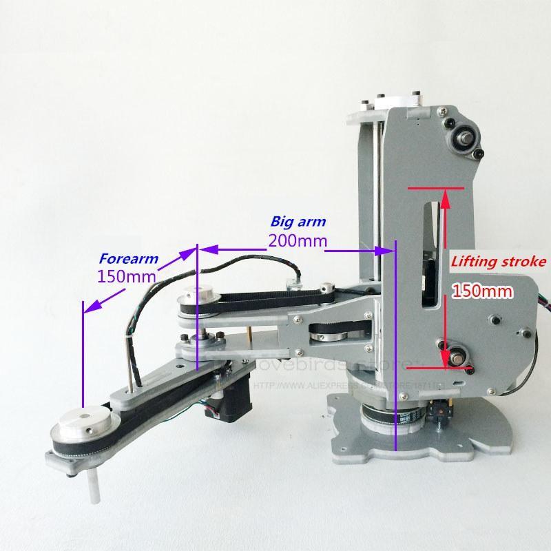 CNC манипулатор робот рамо хармоничен редуктор стъпков двигател 4 DOF ...