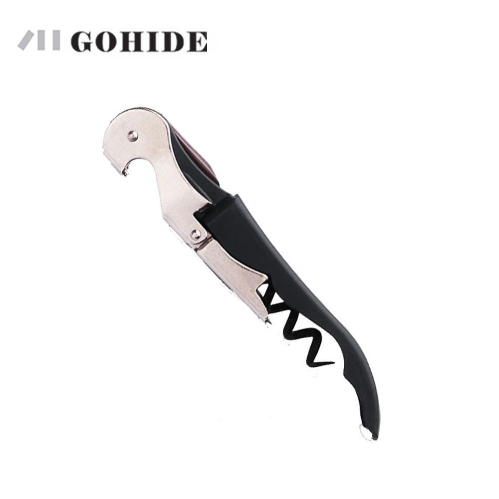 GUHD Многофункционален тирбушон от неръждаема стомана, червен бутилка ...