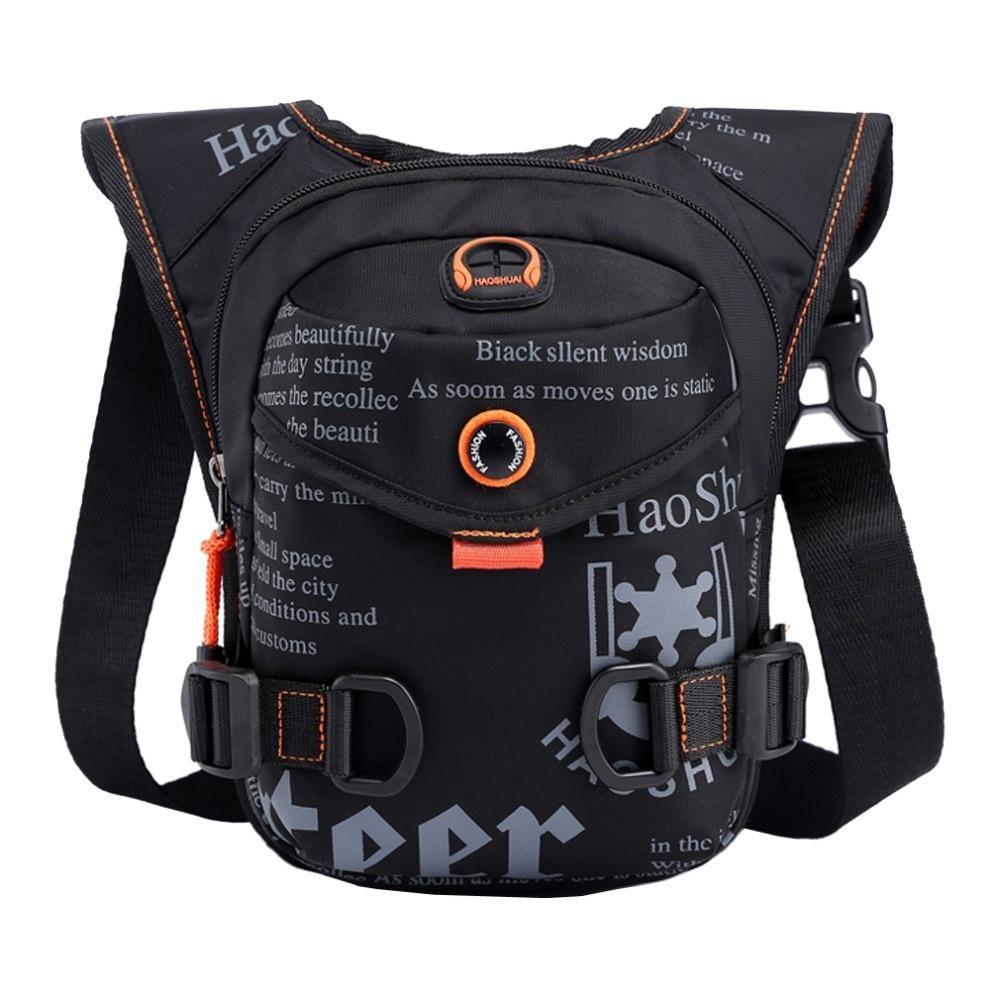 Мъжки водоустойчив найлон каране крак чанта капка Fanny талията пакет