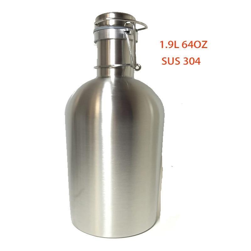 2L 64 Oz бира бутилка храна клас 304 неръждаема стомана домашна ...